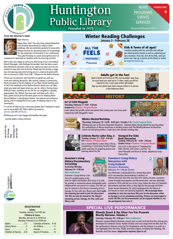 home page - Huntington Public Library